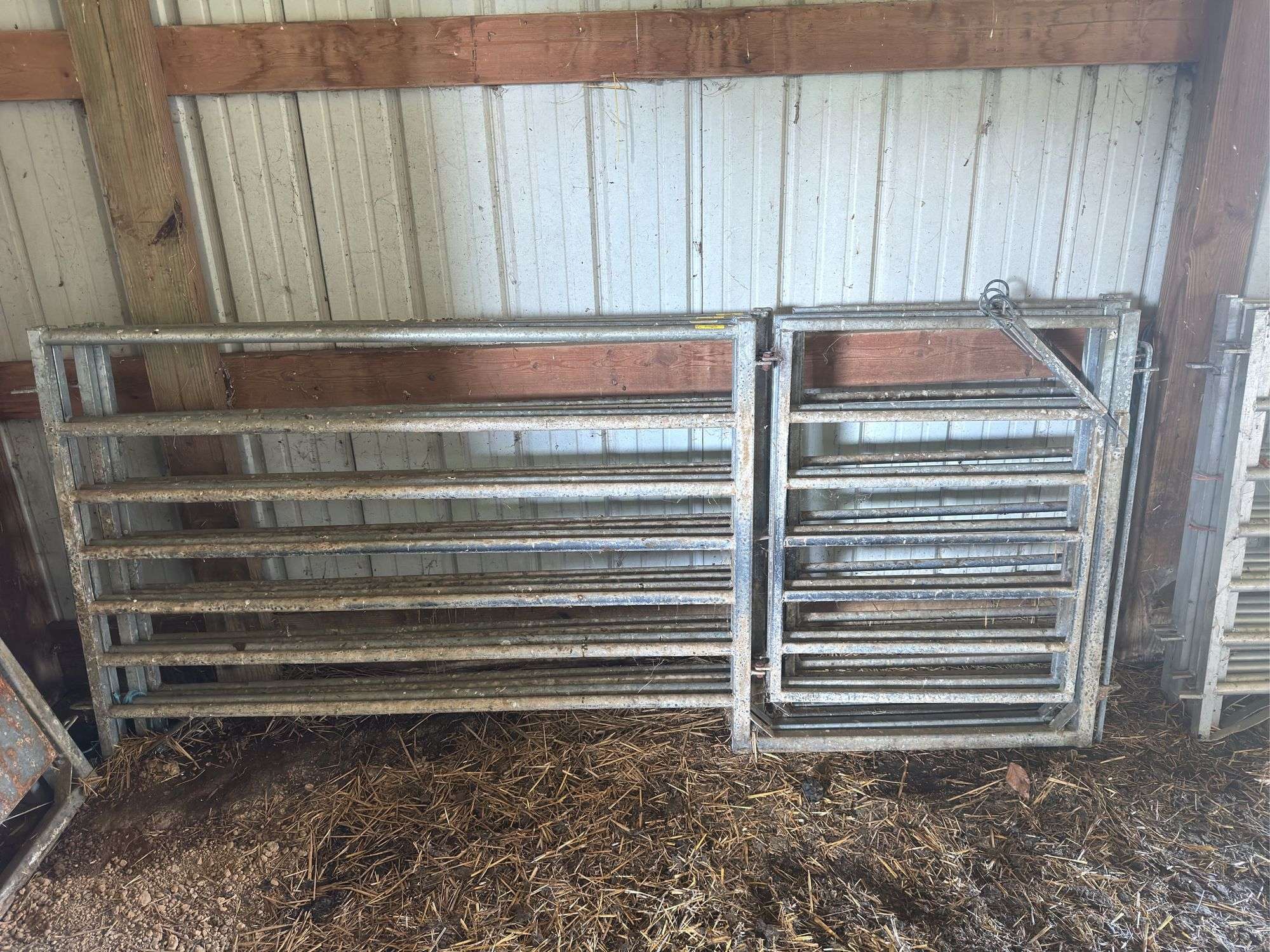 (4) Sheep Gates with Doors Approx 8’x3.5’ - Kaufman Realty & Auctions