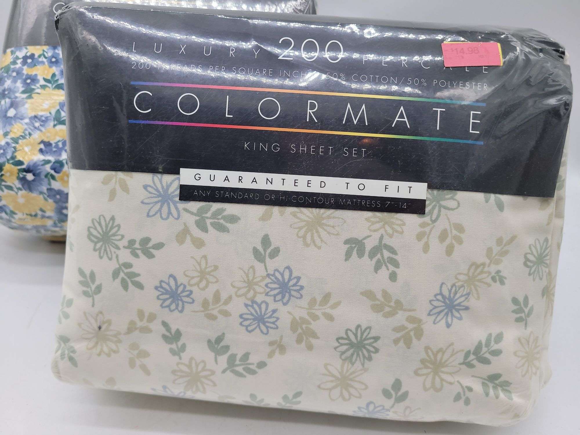 COLORMATE KING SHEET SETS (2)- NIB - Kaufman Realty & Auctions