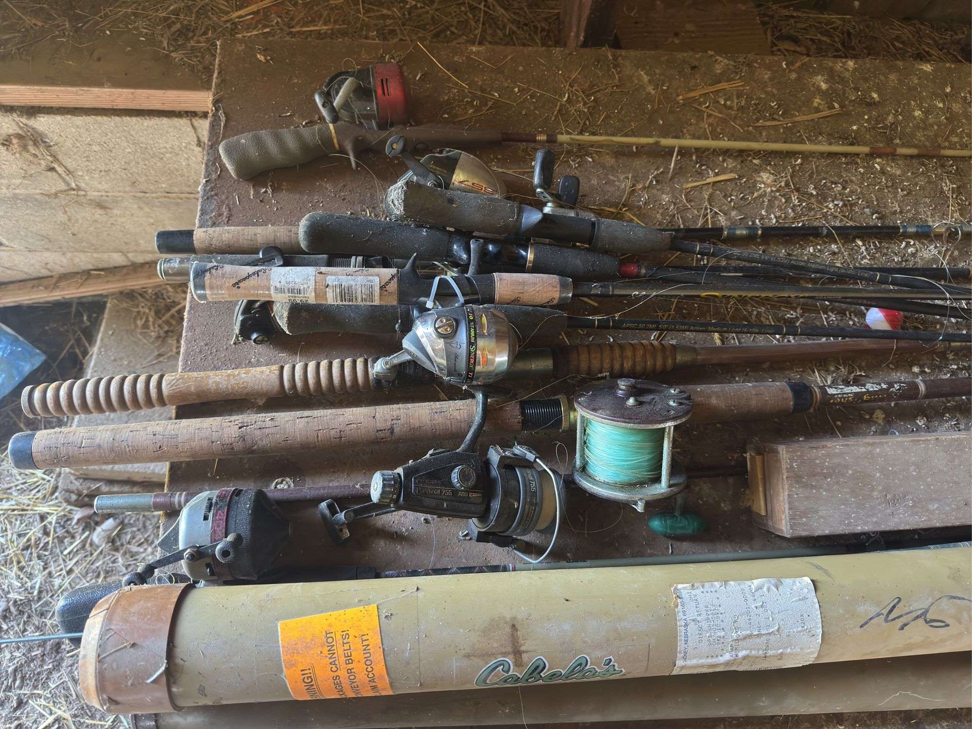 Assorted Fishing Rods and Gear - Kaufman Realty & Auctions