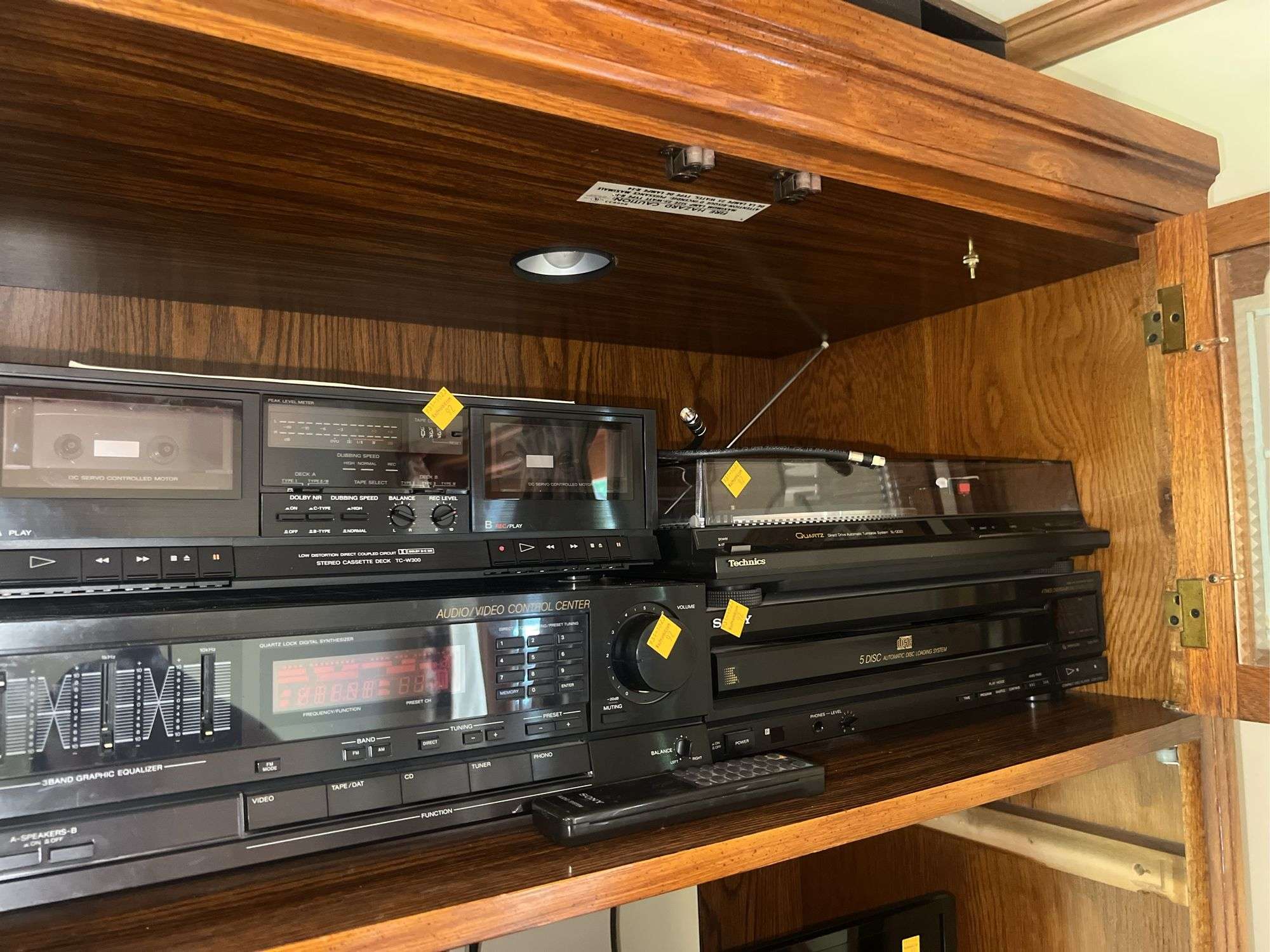 Sony Audio/Video Control Center, Sony Stereo Cassette Player, Sony 5 ...