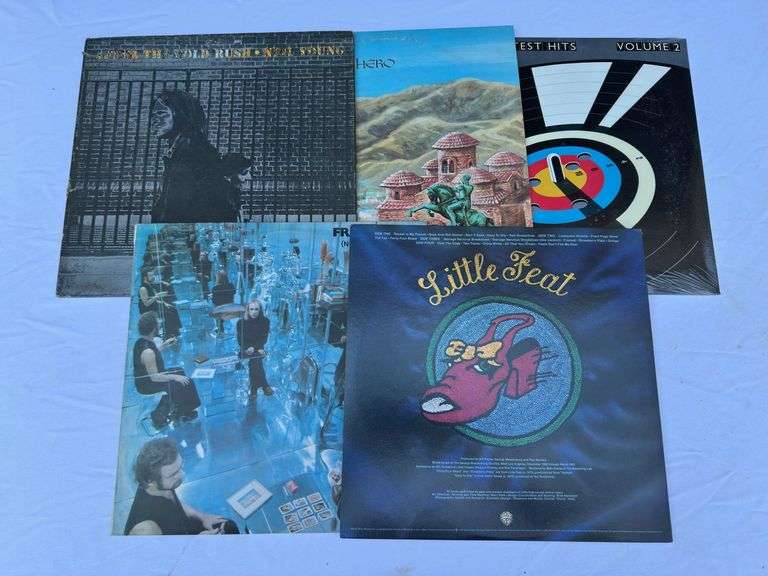 (5) Rock Vinyl Records - Kaufman Realty & Auctions