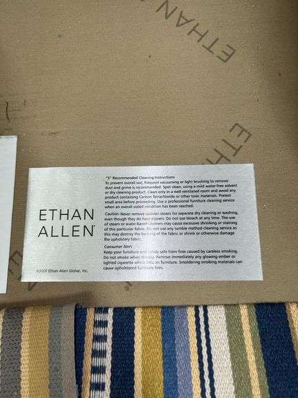Ethan Allen 3 Cushion Sofa - Kaufman Realty & Auctions