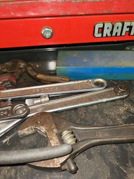 Cresent Wrenches, Socket Set, Adjustable Wrench. Contents of Drawer ...