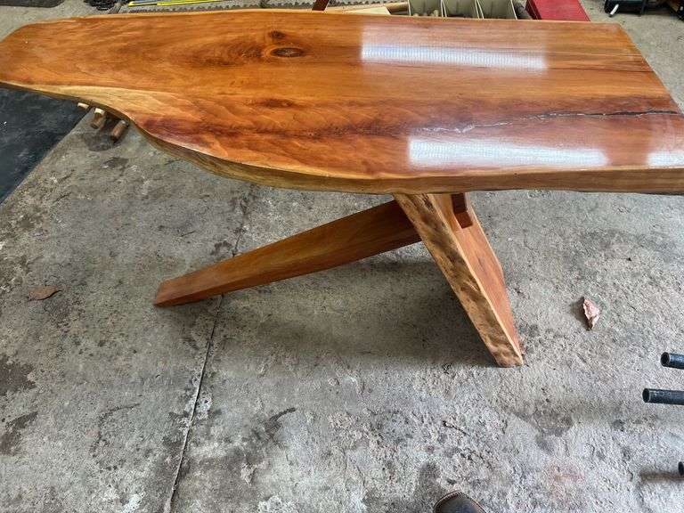 Handmade Cherry Coffee Table - Kaufman Realty & Auctions