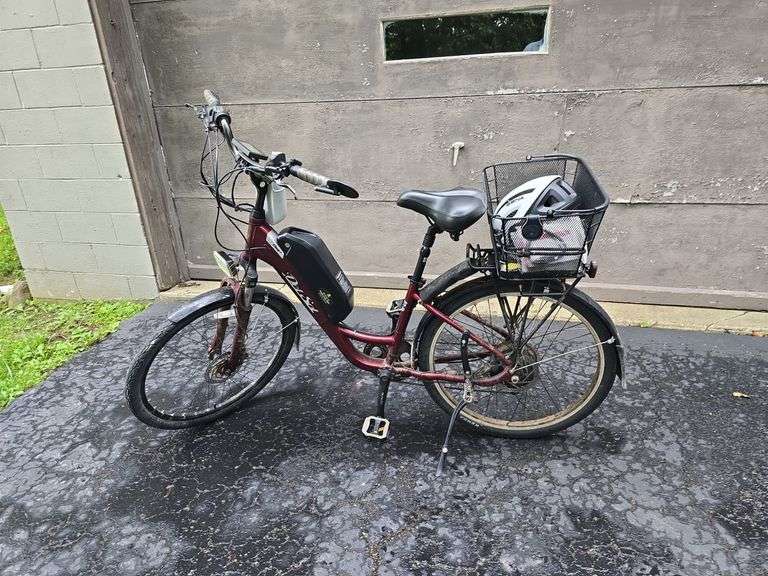 DEL SOL MR. CRUISER 52 BATTERY BIKE WITH CHARGER, BASKET, HELMET AND ...