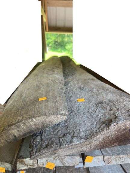 (2) Pieces of Cherry Bench Slabs - Kaufman Realty & Auctions