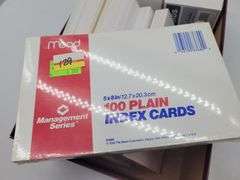 INDEX CARDS & ENVELOPES - Kaufman Realty & Auctions