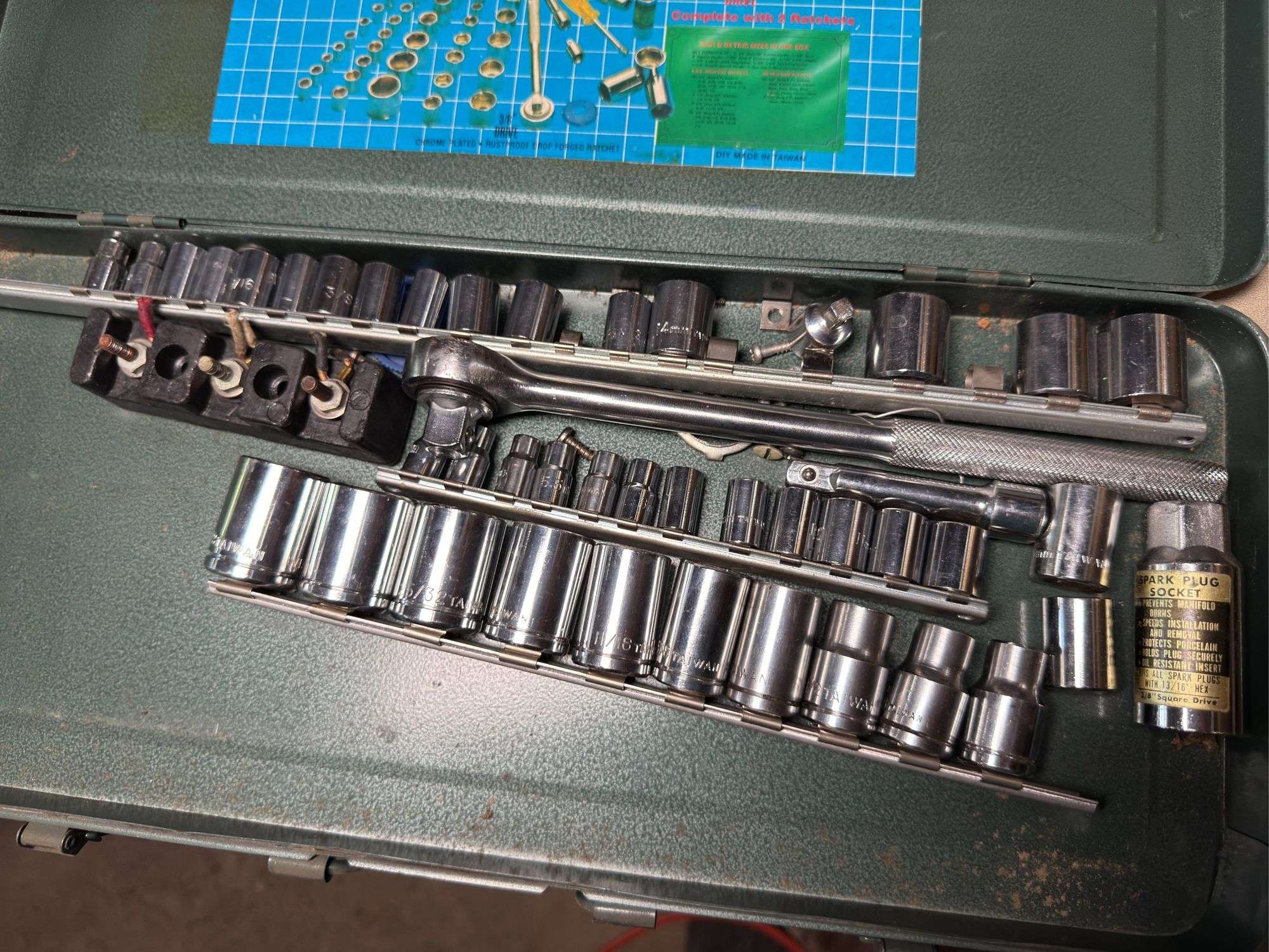 SOCKET SETS (2), WORK SHOPS SET AND TOOLBOX - Kaufman Realty & Auctions