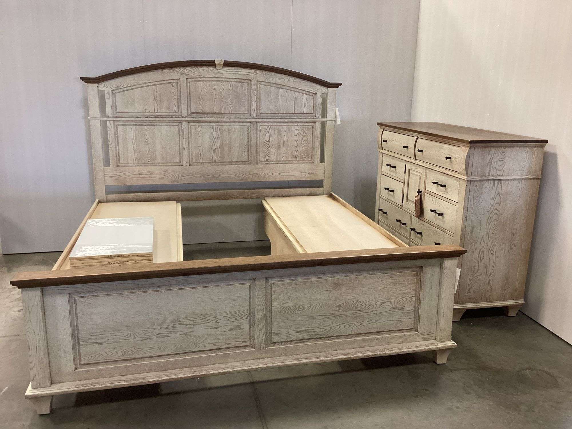 URBAN King Platform Bed and Dresser - Kaufman Realty & Auctions