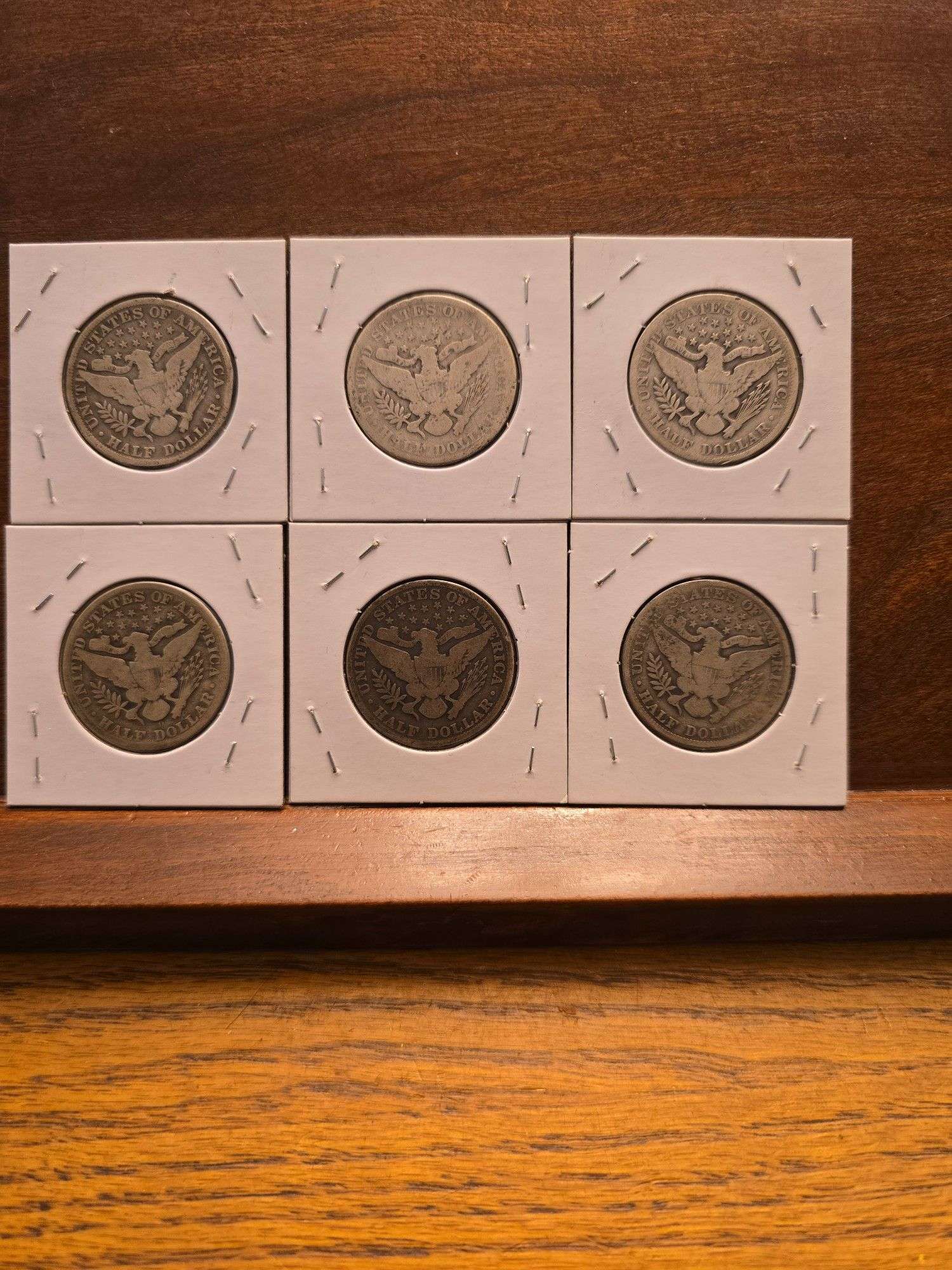 6 BARBER HALVES - Kaufman Realty & Auctions