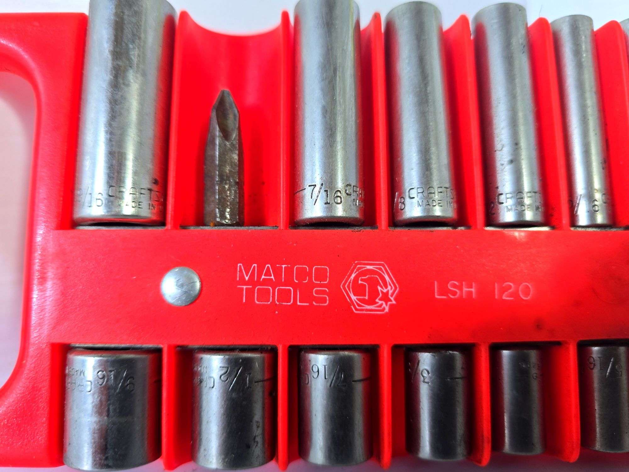 Matco deep well 3/8 drive sockets - Kaufman Realty & Auctions