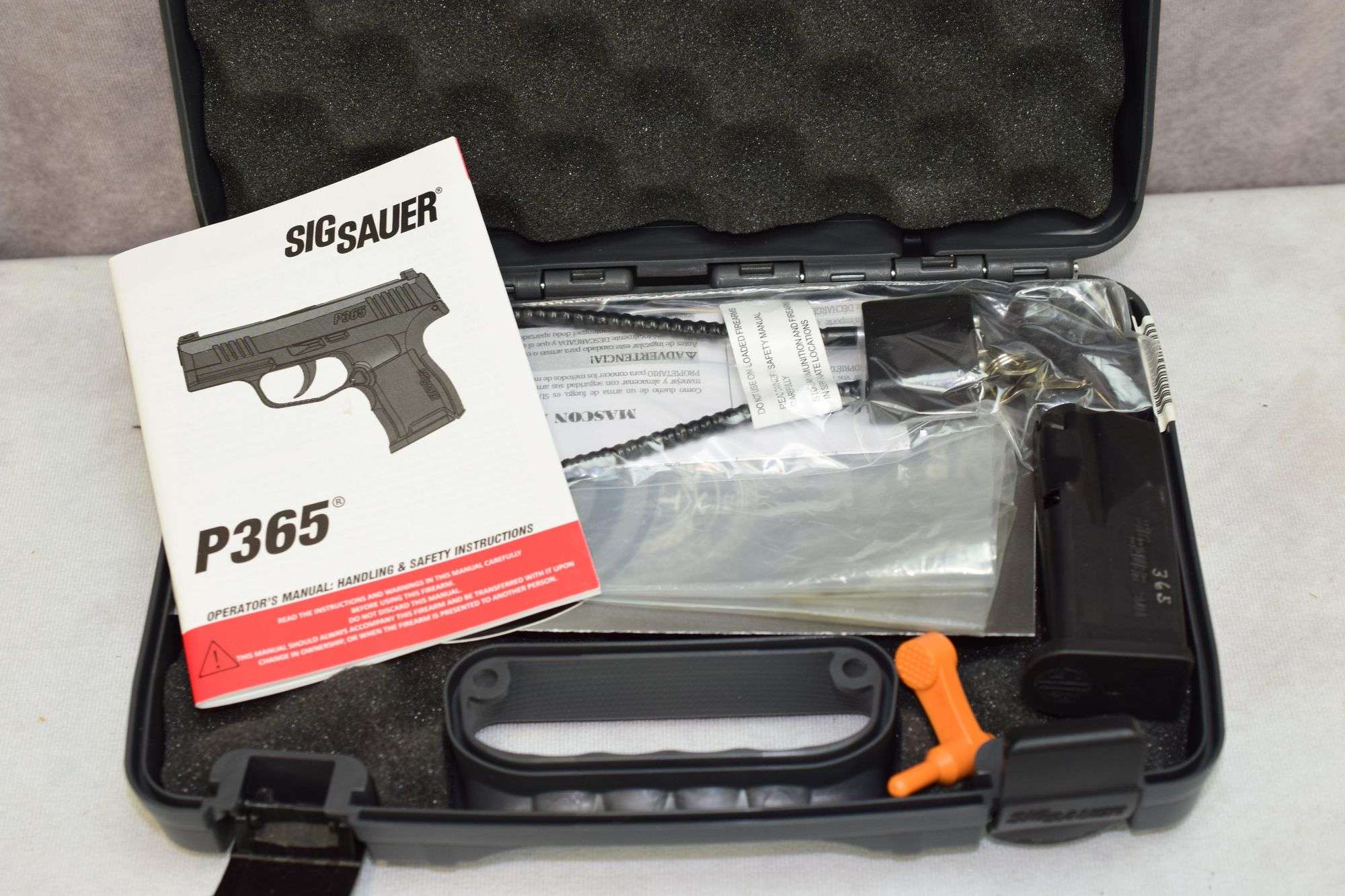 Sig Sauer Mod P365 Cal 9mm 2 Mags - Kaufman Realty & Auctions