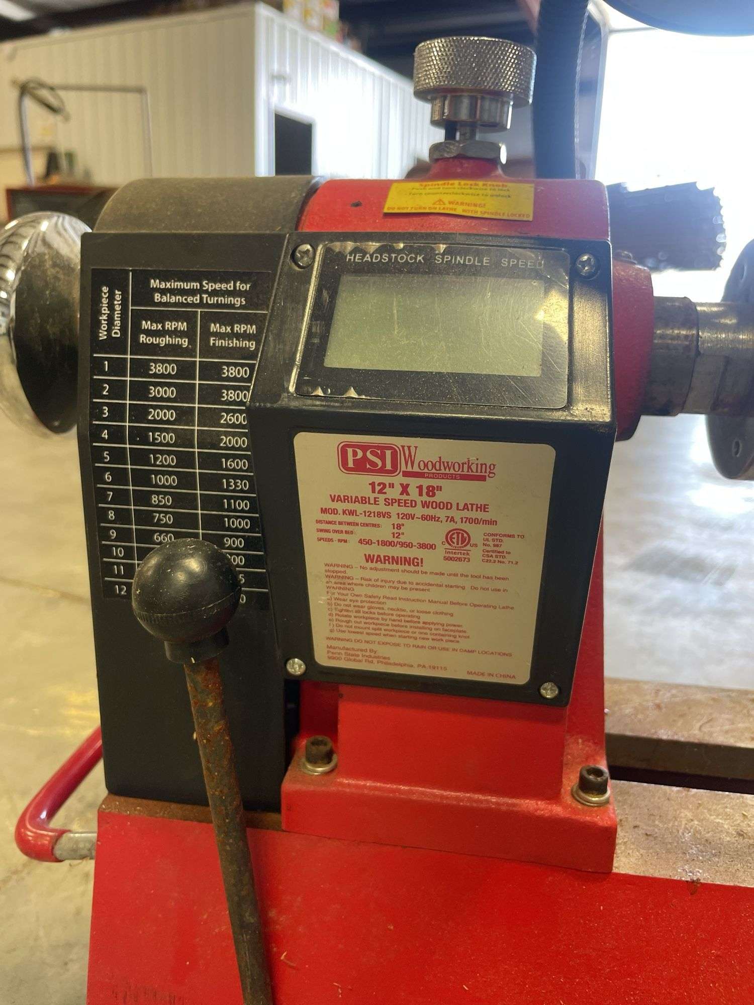 Turncrafter commander variable speed wood lathe - works - Kaufman ...