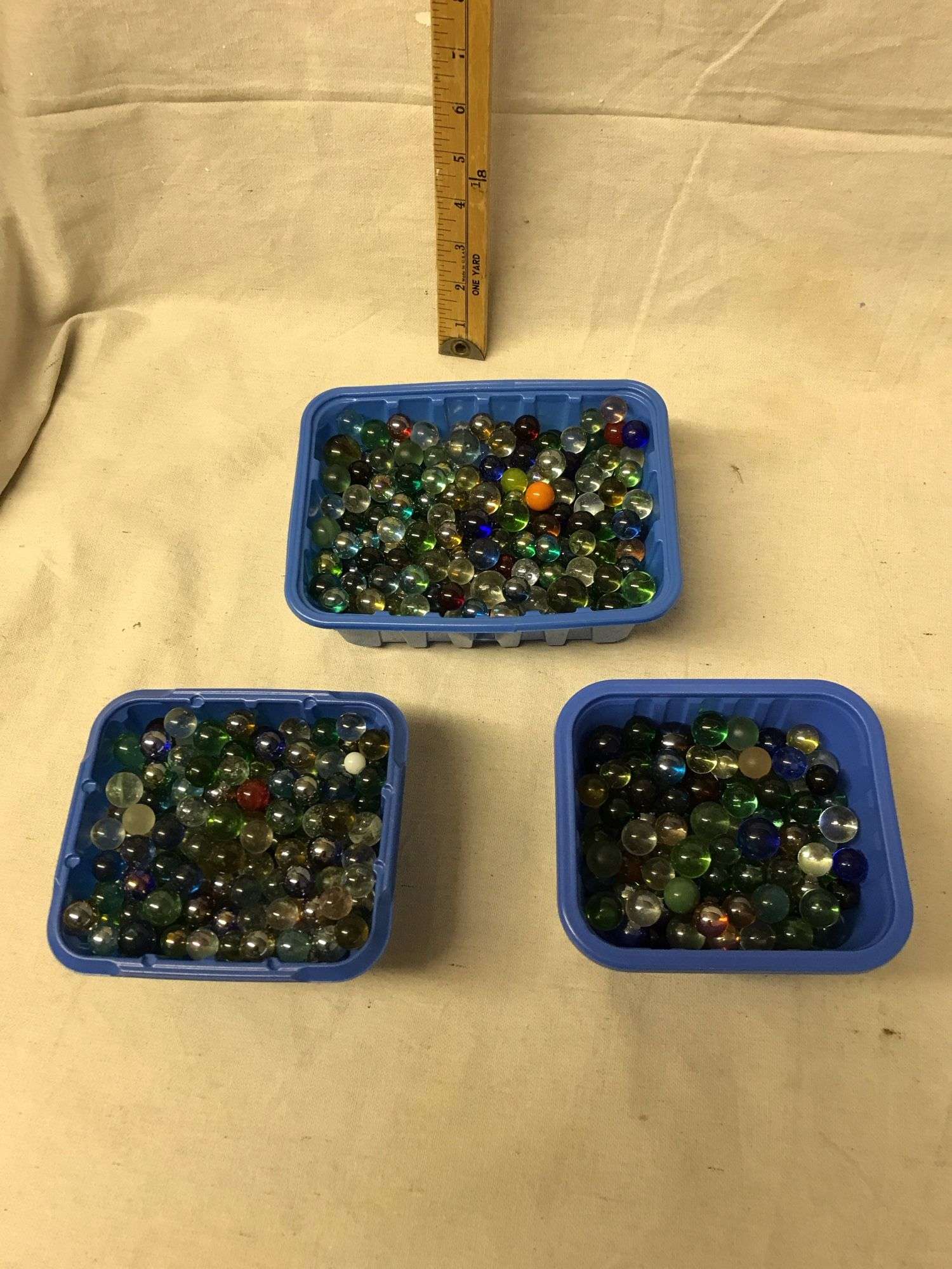 3 Containers of Marbles - Kaufman Realty & Auctions