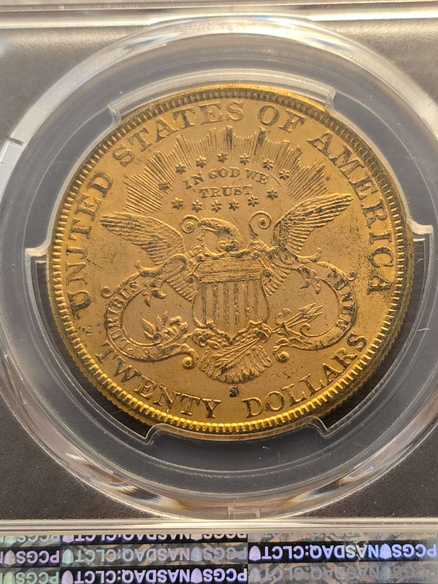 1888S $20. LIBERTY HEAD GOLD PIECE BETTER DATE PCGS MS62 - Kaufman Realty & Auctions