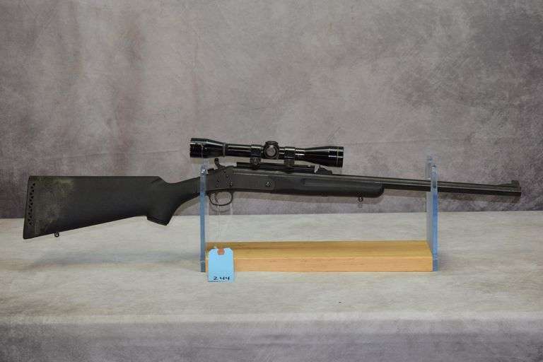 New England Firearms Mod Handi Rifle SB2 Cal .45-70 Leupold M8 6x Scope ...
