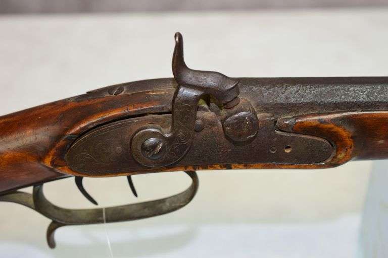 Unknown Vintage Muzzleloader Percussion Lock Cal Approx .50 - Kaufman ...