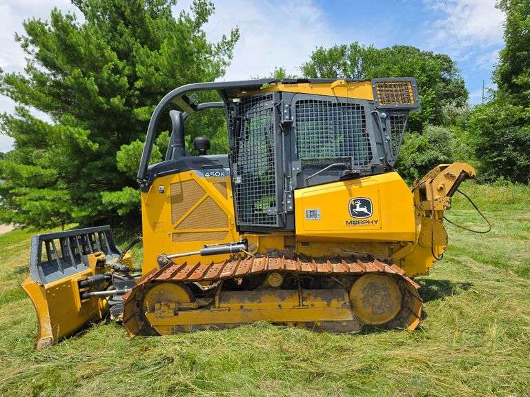 2017 John Deere LP 450K Dozer w/ forestry package & winch 865 hrs ...