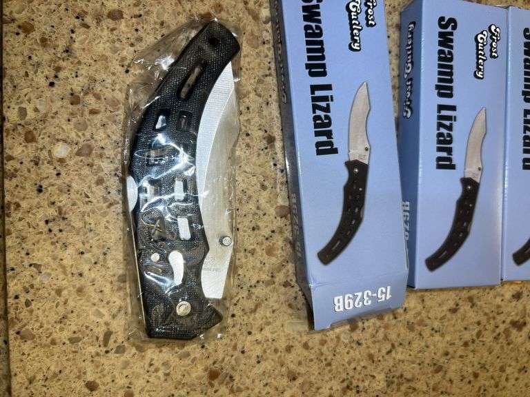 (3) Frost Cutlery Swamp Lizard Knives - Kaufman Realty & Auctions