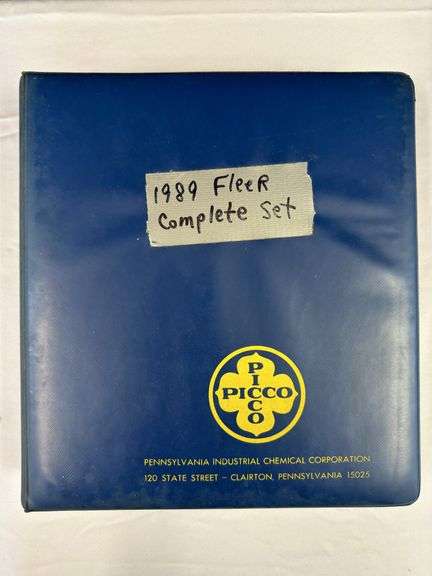 1989 Fleer Complete Set Baseball Cards - Kaufman Realty & Auctions
