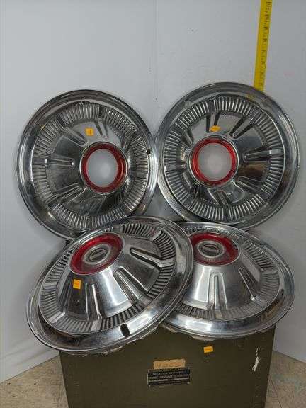 1966-67 Ford Bronco Hubcaps - Kaufman Realty & Auctions