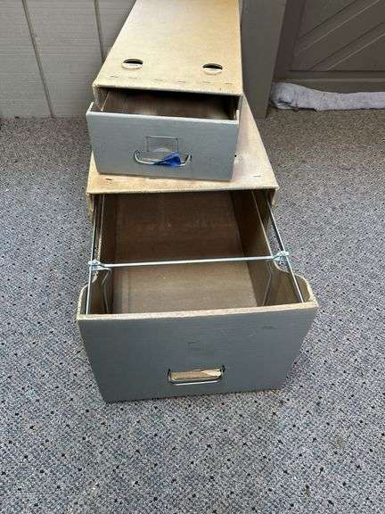 CARDBOARD FILE DRAWERS (2) - Kaufman Realty & Auctions