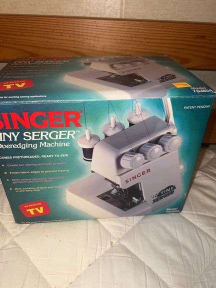 Singer Tiny Serger Overedging Machine - Kaufman Realty & Auctions