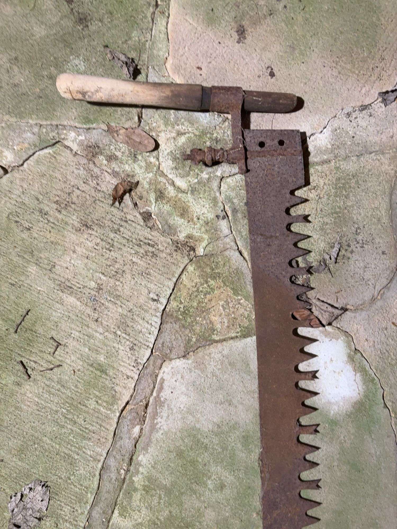 2-man saw, rake and scythe - Kaufman Realty & Auctions