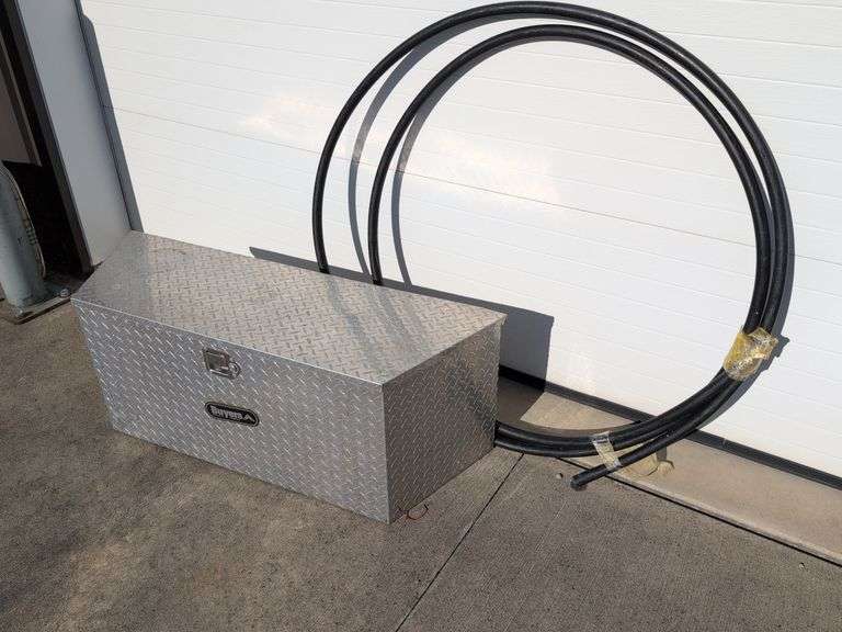 Buyers aluminum truck tool box with 1" piping - Kaufman Realty & Auctions