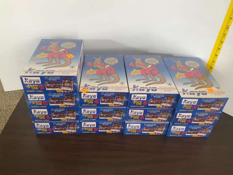 13 Unopened Boxes Kayo Boxing Cards - Kaufman Realty & Auctions