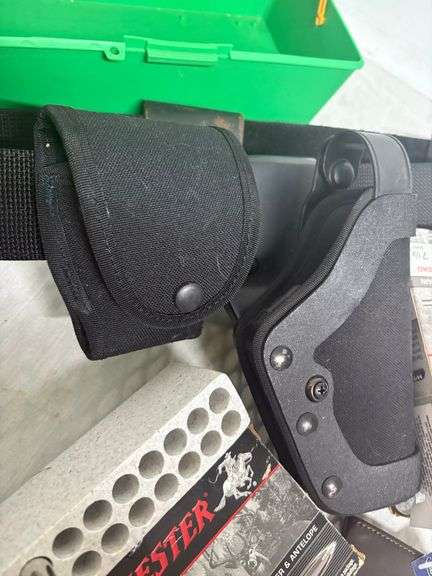 Rifle Shells, Shotgun Shells, Carhartt Hat, Pistol/Holster Belt, and ...