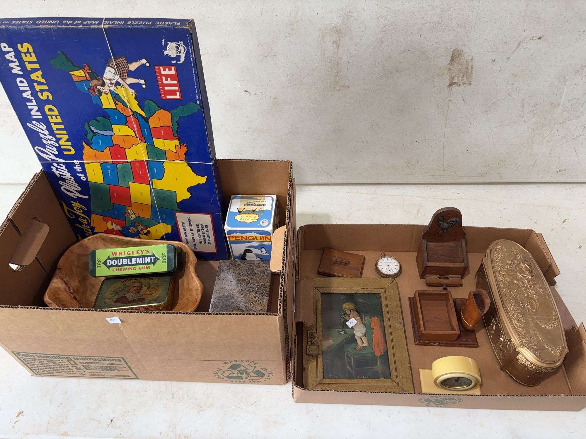 2 boxes of miscellaneous items - Kaufman Realty & Auctions