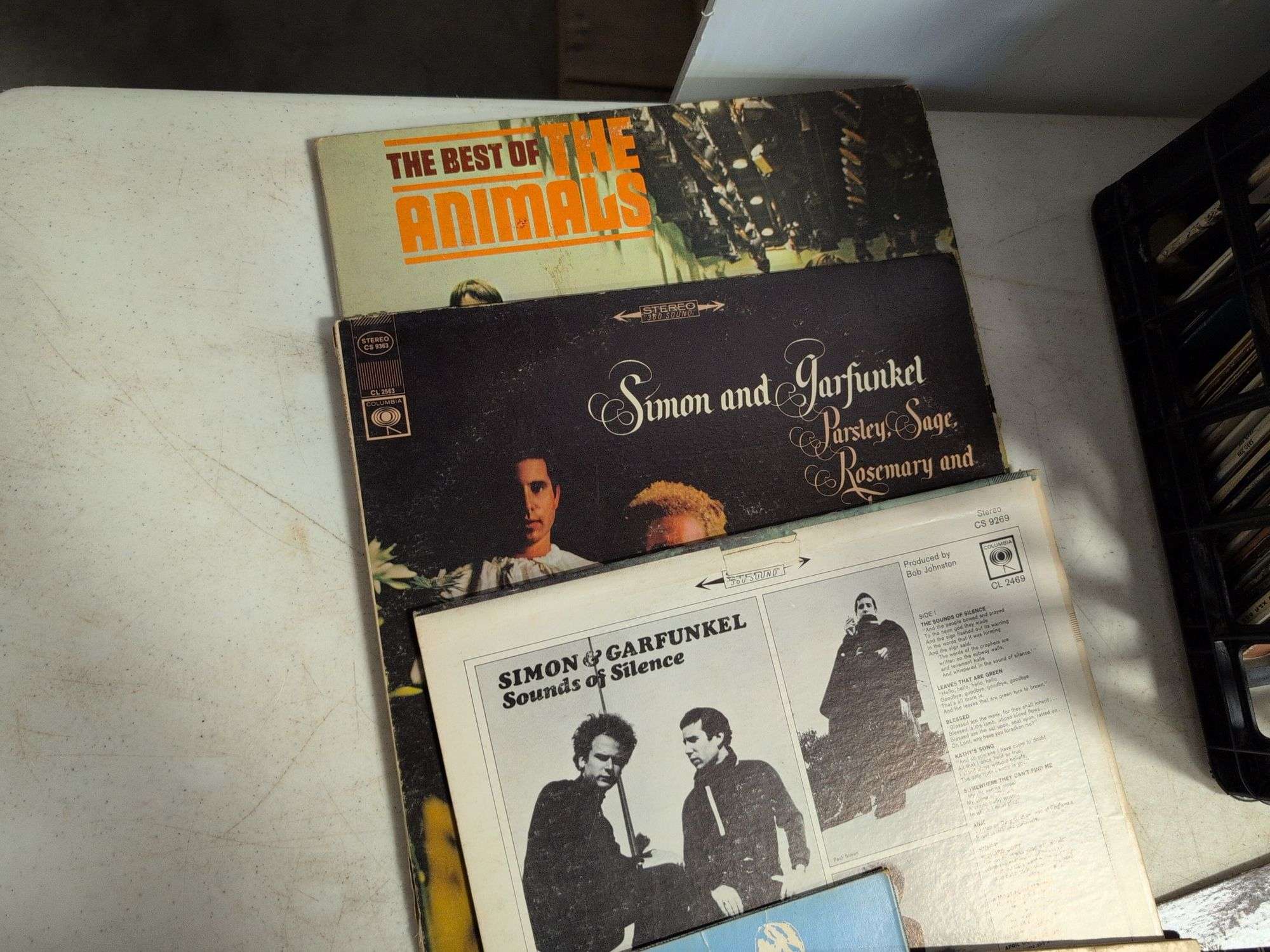 Large lot of vintage records - Bill Cosby, Mantovani, Bee Gees, and ...