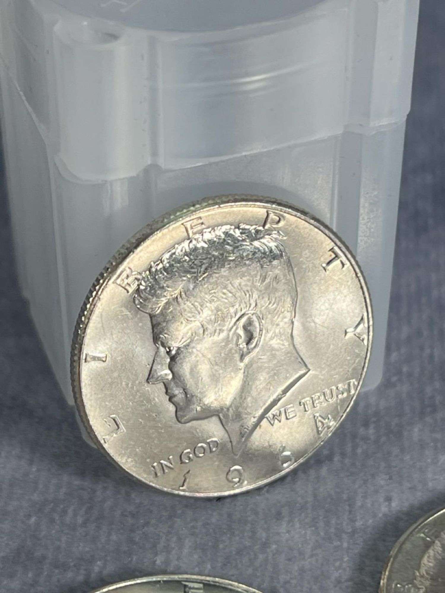 1964 Kennedy Half Dollar Coins, Copper-Nickel Clad, United States Mint ...