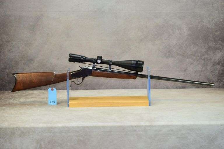 Falling Block Works High Wall Cal 6 MM BR Rimmed Bushnell 6-18 Scope ...