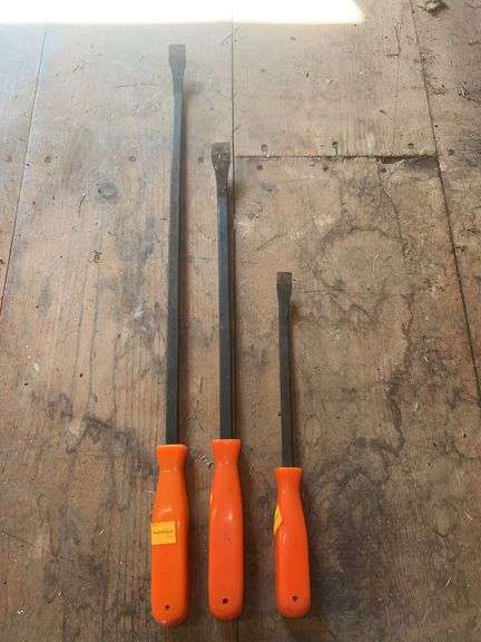 (3) Pry Bars - Kaufman Realty & Auctions