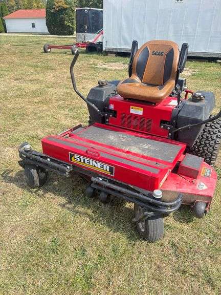 Steiner Zero Turn Mower, 60” Mower Deck, New Rear Big Grip Tires , Runs ...