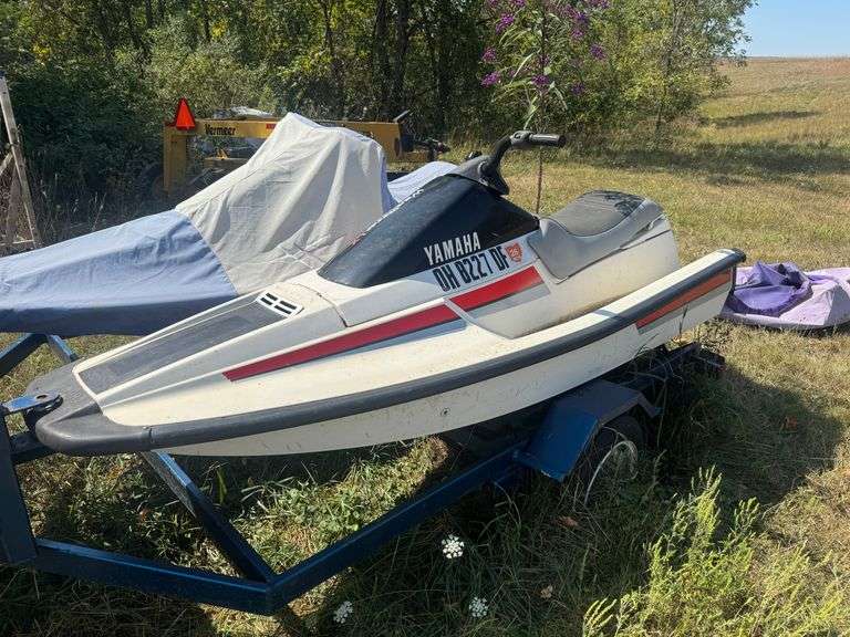 1990 Yamaha Wave Runner LX Jet Ski and trailer - Kaufman Realty & Auctions