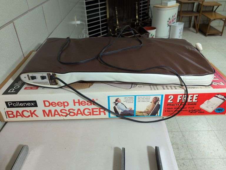 Pollenex deep heat back massager - Kaufman Realty & Auctions