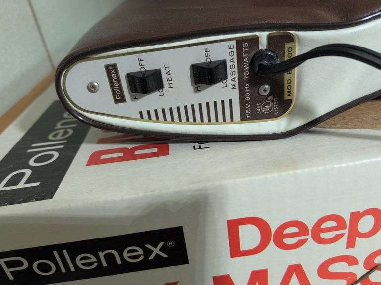 Pollenex deep heat back massager - Kaufman Realty & Auctions