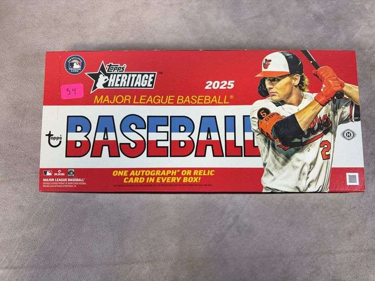 2025 Topps Baseball Heritage Hobby 24 Sealed Packs in display box ...